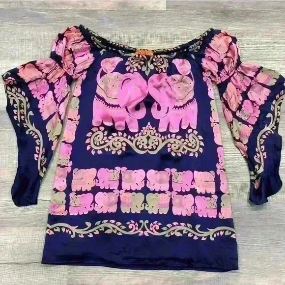 Voom by Joy Han | Dresses | Voom By Joy Han 0 Silk Dress Elephant Print ...